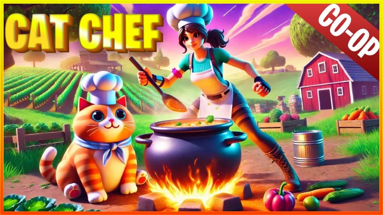 Fortnite - Cat Chef Tycoon Co-op Gameplay (Creative Map) - YouTube
