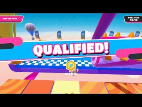 Fall Guys: Tip Toe Perfect Run With Swinging Spike Logs - YouTube