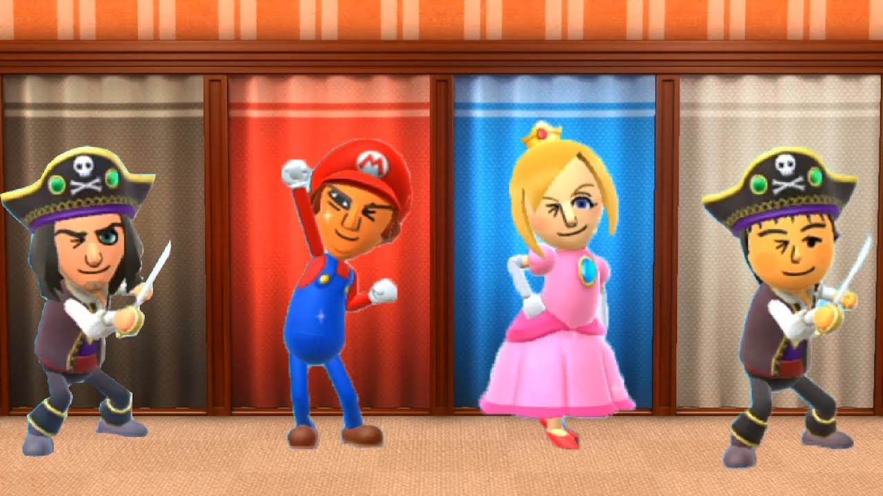 Wii Party U - Mii Fashion Plaza - Dixy Vs ChengHan Vs Massimo Vs Irina ...