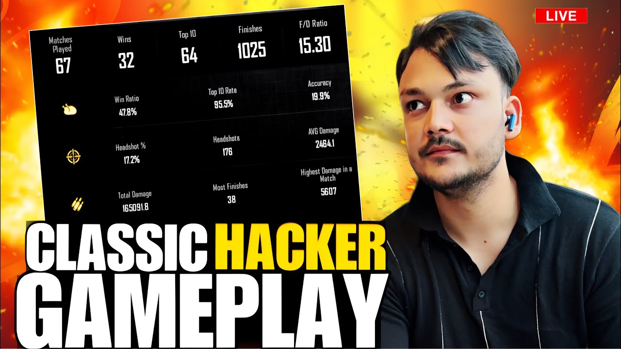CLASSIC HACKER IS HERE👁️| 20 RP GIVEAWAY ON 5K SUB'S #bgmilive # ...