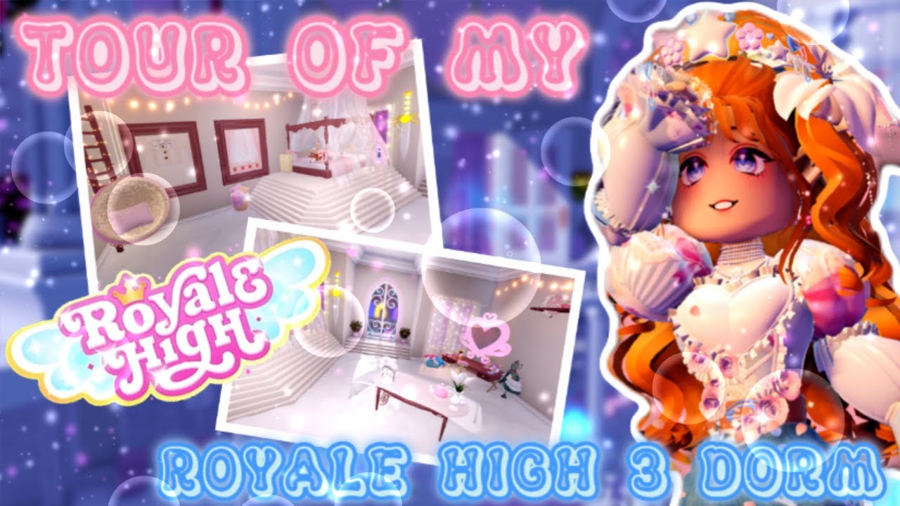 A TOUR OF MY ROYALE HIGH CAMPUS 3 DORM 🏰 | ROYALE HIGH DORM IDEAS 💭 ...