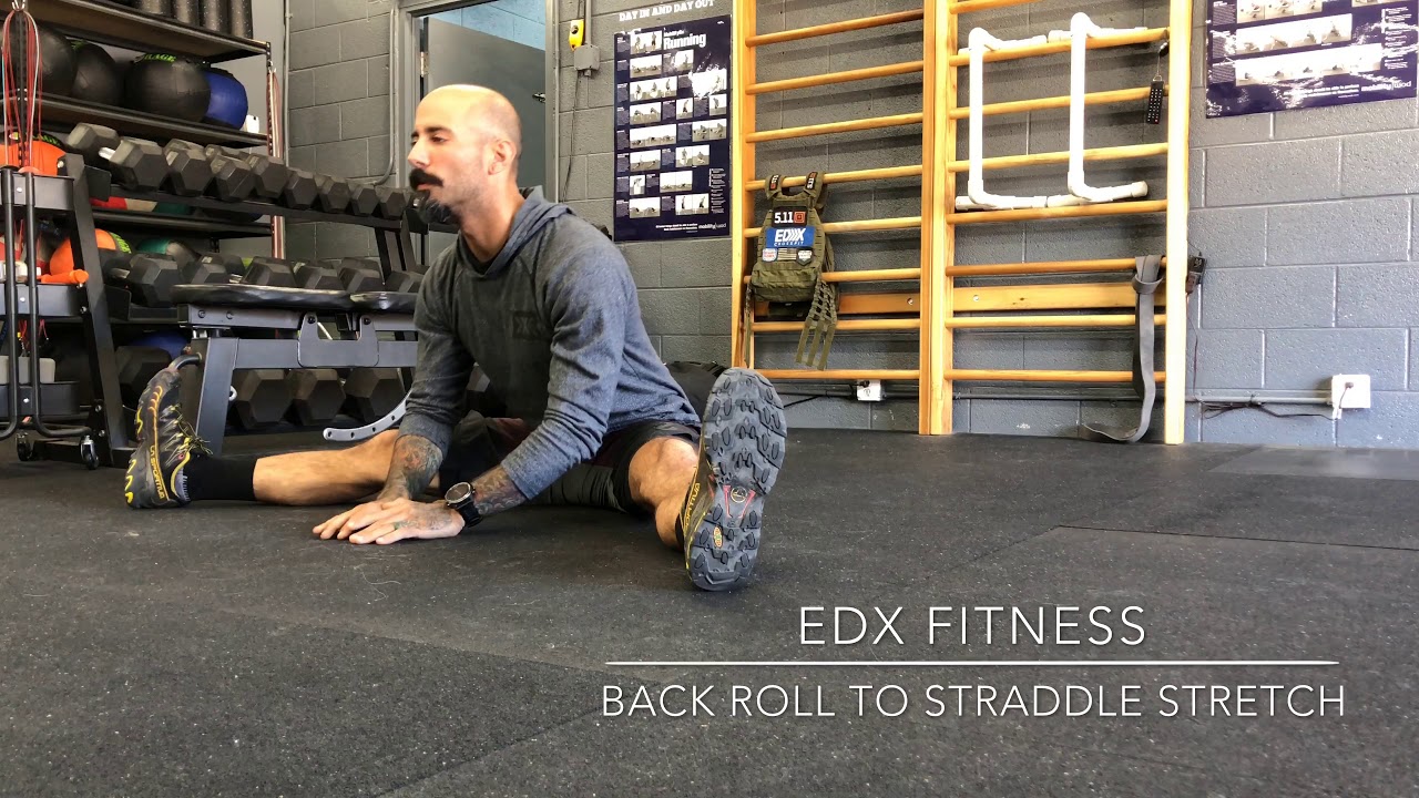 Back Roll to Straddle Stretch - YouTube
