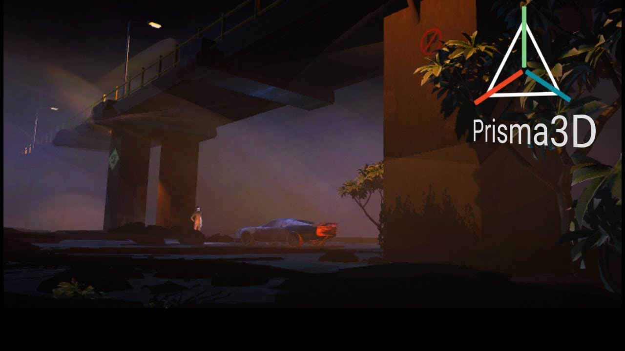 How I Created this Foggy Semi-Realistic scene in Prisma 3D// #timelapse ...