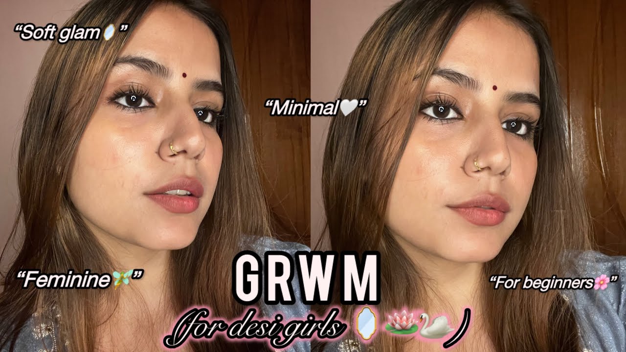 Desi GRWM | Soft Glam Makeup Tutorial for Brown Skin 💄 #makeuptutorial #grwm - YouTube