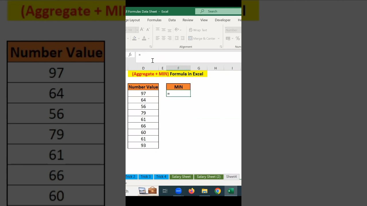 Find Minimum Value In Excel Aggregate Min Formula In Excel excel mcel exceltricks viral Find Minimum Value In Excel Aggregate Min Formula In Excel excel mcel exceltricks viral