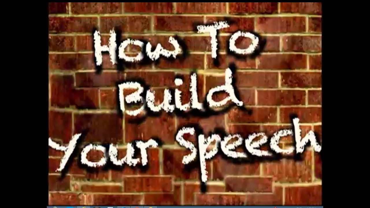 How To Build Your Speech (3 speechcraft tips) - YouTube