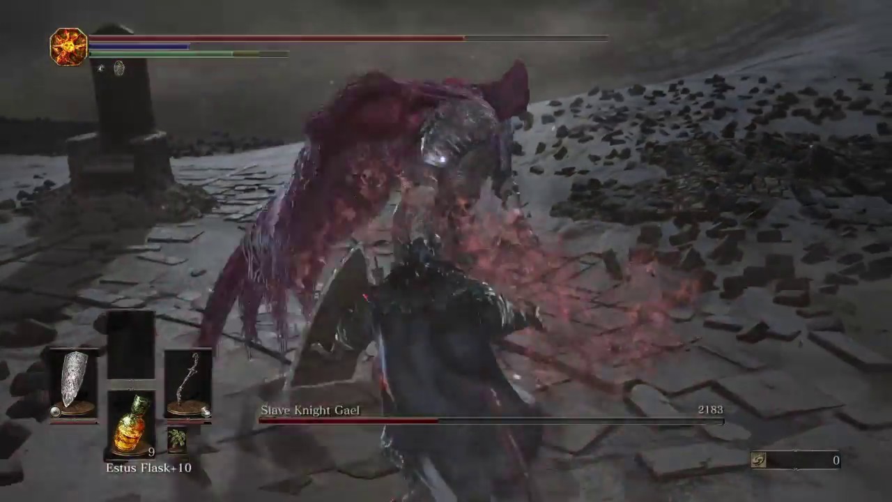 Slave Knight Gael vs Rotten Ghru Dagger NG+1 Dark Souls 3 Solo Boss ...