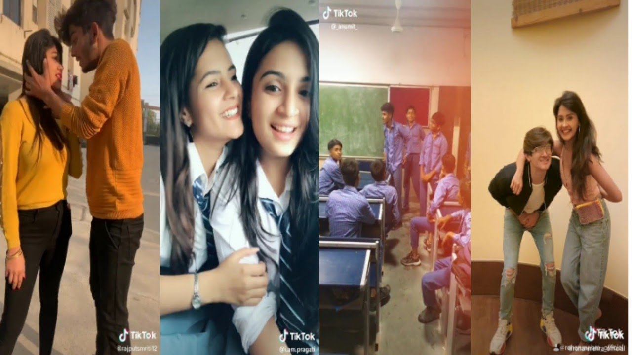 School and college best tik tok life video | best couple ️new tik tok ...
