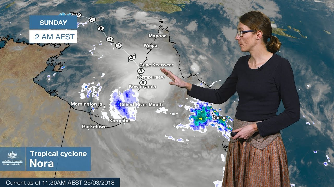 ⚠Weather Update: Tropical cyclone Nora, tropical northern Queensland ...
