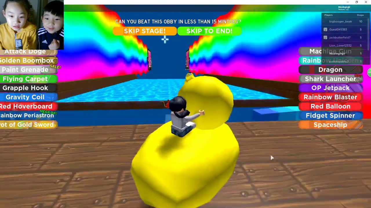 YOUTUBER [FREE ADMIN] OBBY ROBLOX free online game - YouTube