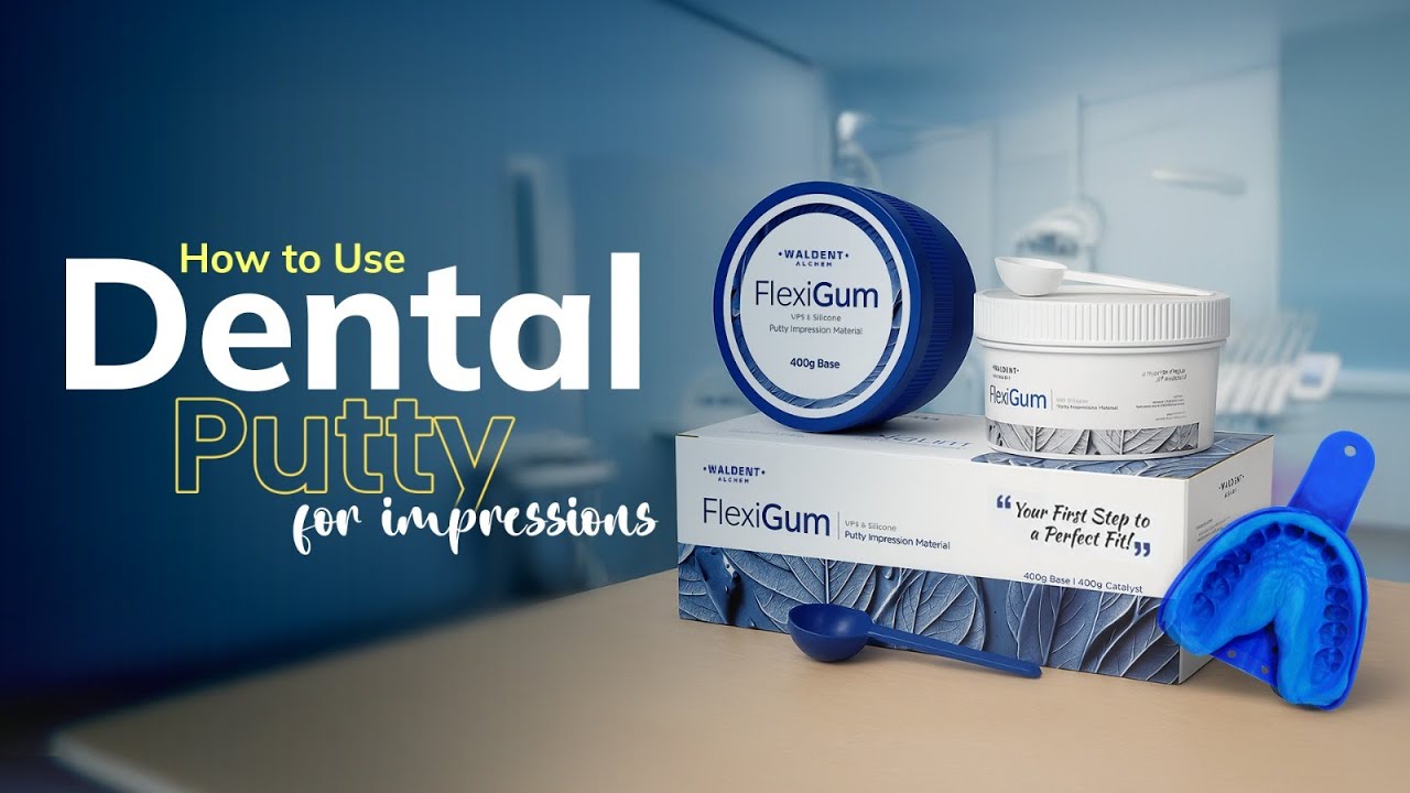 How to Use Waldent FlexiGum VPS Putty | Dental Putty for Impressions ...