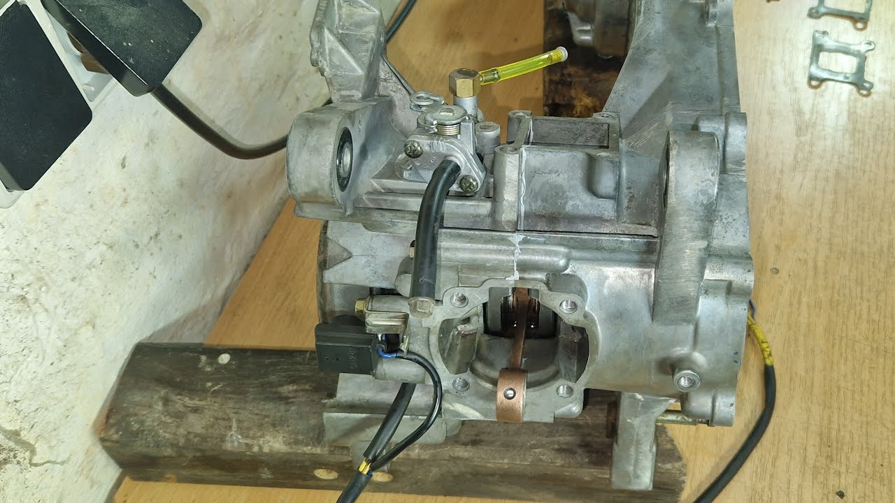 11 Teil/ Kurbelwellenschaden Kymco Super 8 Motor ausbauen und zerlege ...