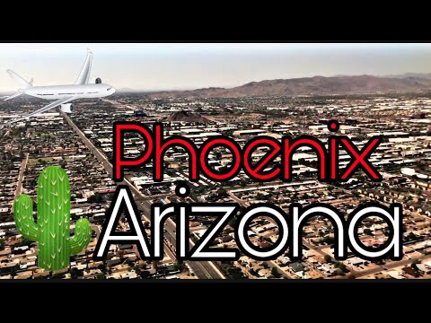 Flying into Phoenix, Arizona - Phoenix Sky Harbor INTL (PHX) - YouTube