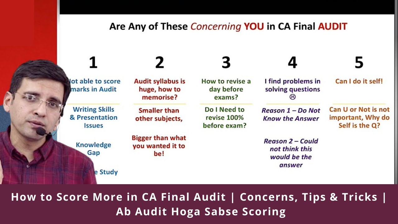 How to Score More in CA Final Audit | Concerns, Tips & Tricks | Ab ...