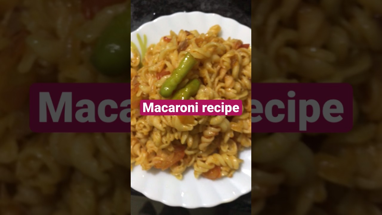 A simple snack/breakfast macoroni recipe #breakfast #macoroni - YouTube