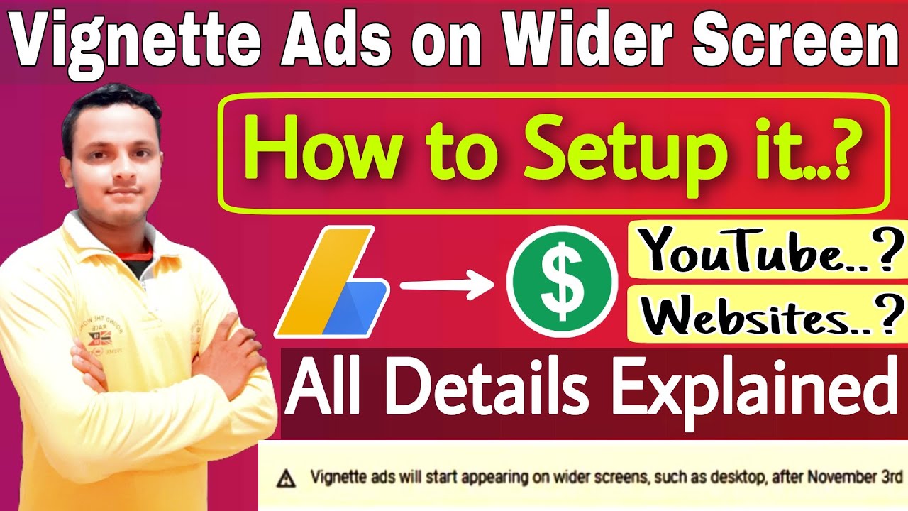 Vignette ads will start appearing on wider screens, such as desktop ...