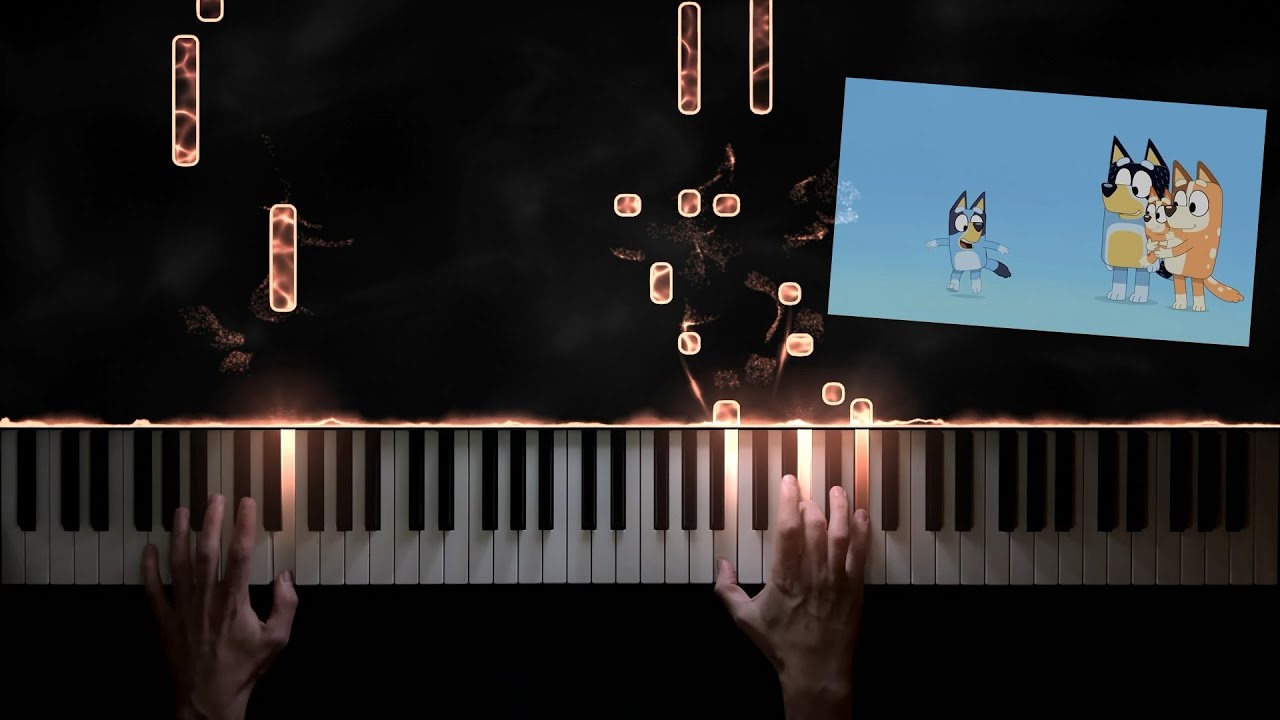 Bluey Theme Song - Piano Cover + Sheet Music - YouTube