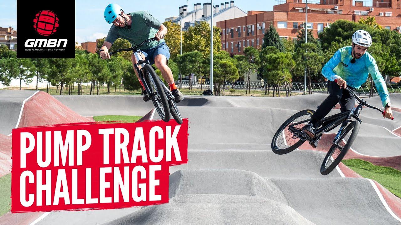Pump Track Gap Challenge! Rich Vs Iago Garay - YouTube
