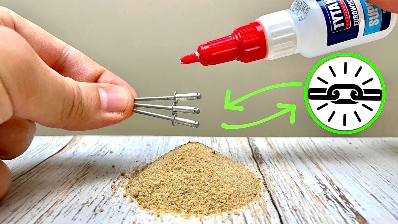 🗣️You will forget about welding🔥 Apply GLUE TO DRY SAND and the result ...