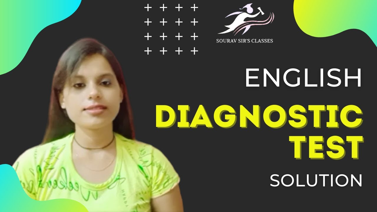English Diagnostic Test | Full Solution | English Paper Preparation ...
