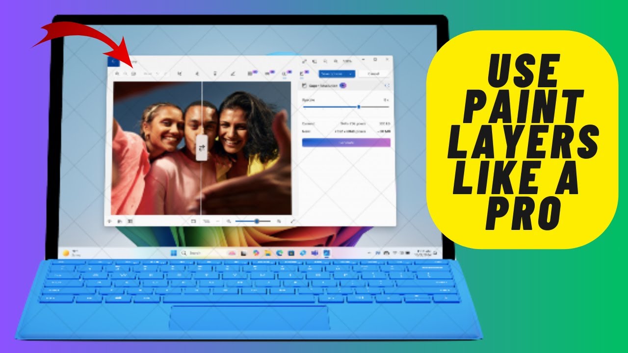 How to Use the Layers Feature on Paint in Windows 11 - YouTube