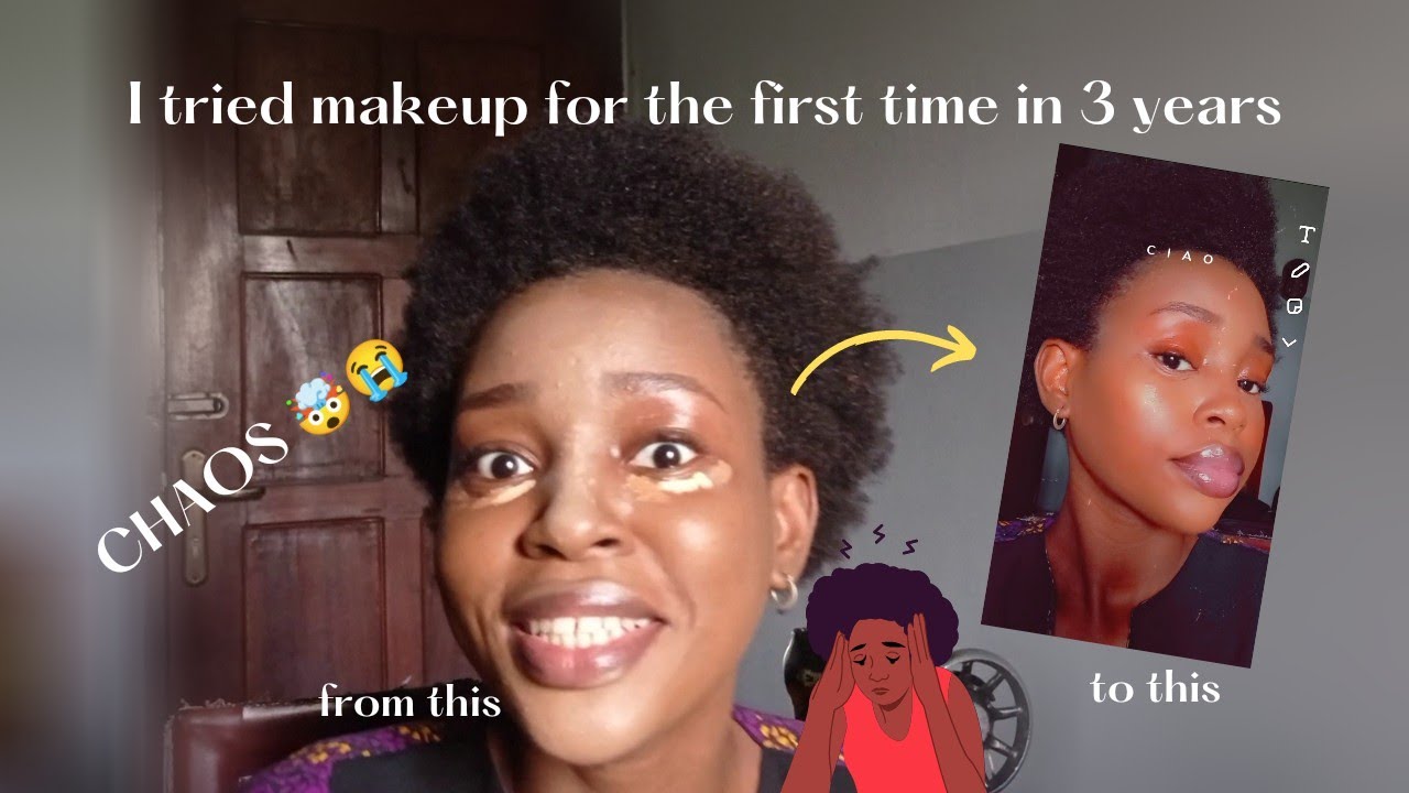 Attempting To Do My Own Makeup For The First Time in 3 years| Stressed ...