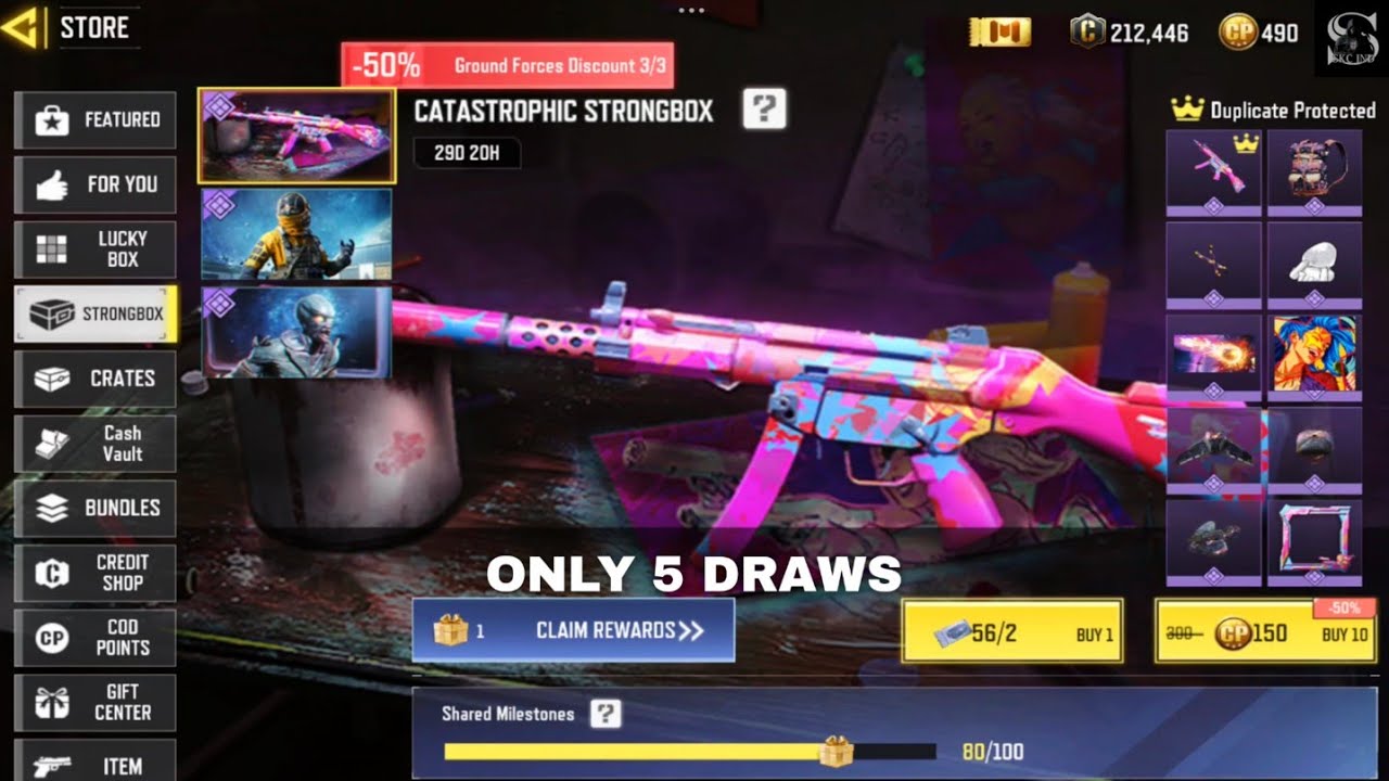 5 Free Draws on Catastrophic Strongbox COD MOBILE | QQ9 - Silent ...