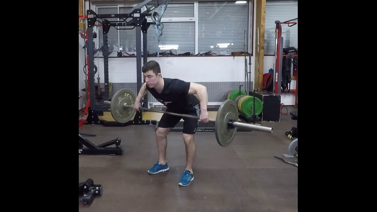 DORSAUX : ROWING BUSTE PENCHÉ PETIT REBOND PRISE LARGE : BARRE - YouTube