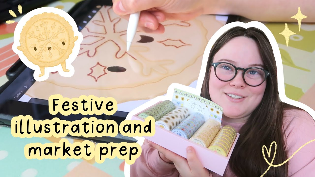 STUDIO VLOG | A cute mince pie & craft market prep | Closing the shop ...