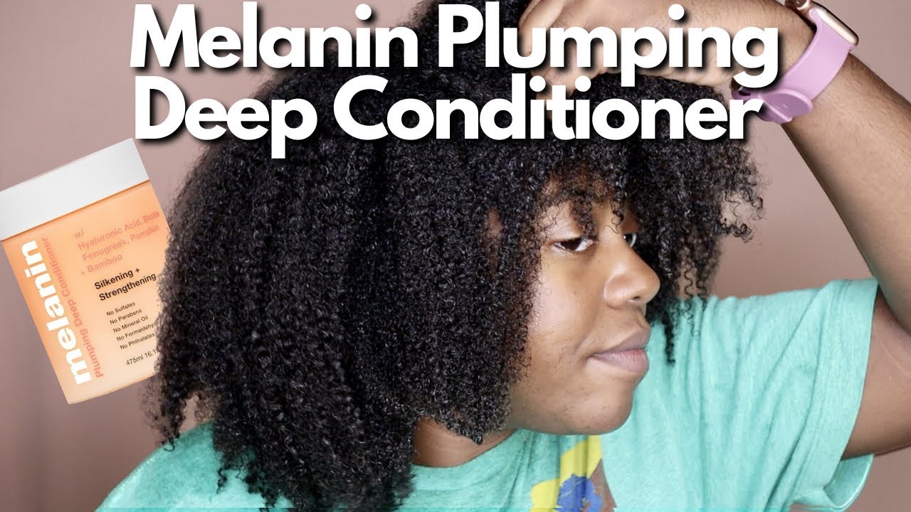 FINALLY Trying The NEW Melanin Plumping Deep Conditioner - YouTube