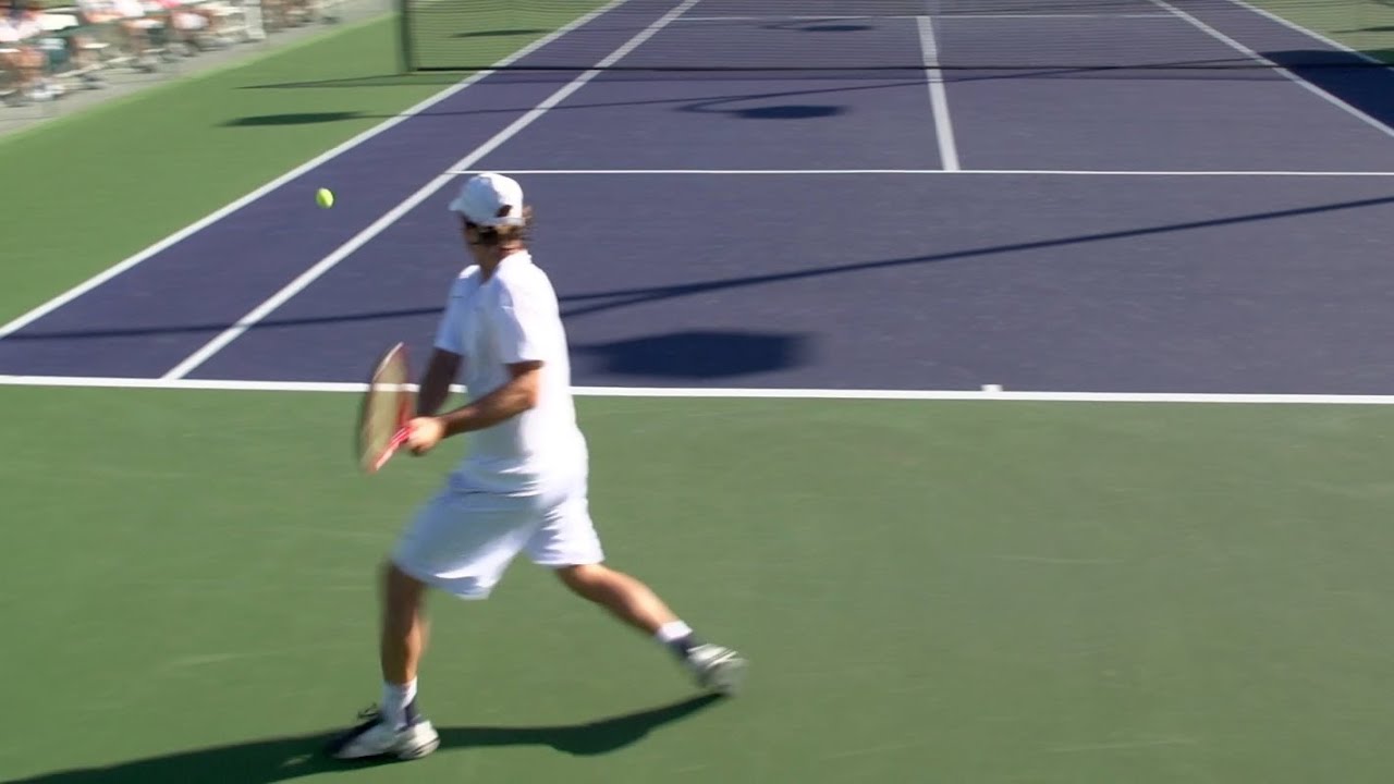 David Nalbandian Forehand, Backhand and Serve - Indian Wells 2013 - BNP ...