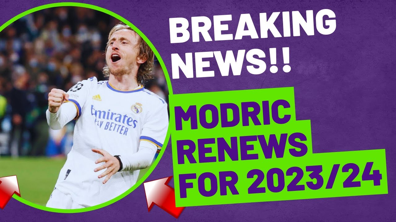 Luka Modrić Signs New Contract! 🔥 Real Madrid's Midfield Maestro ...