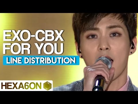 EXO-CBX - For You (Scarlet Heart: Ryeo OST) Line Distribution (Color Coded)