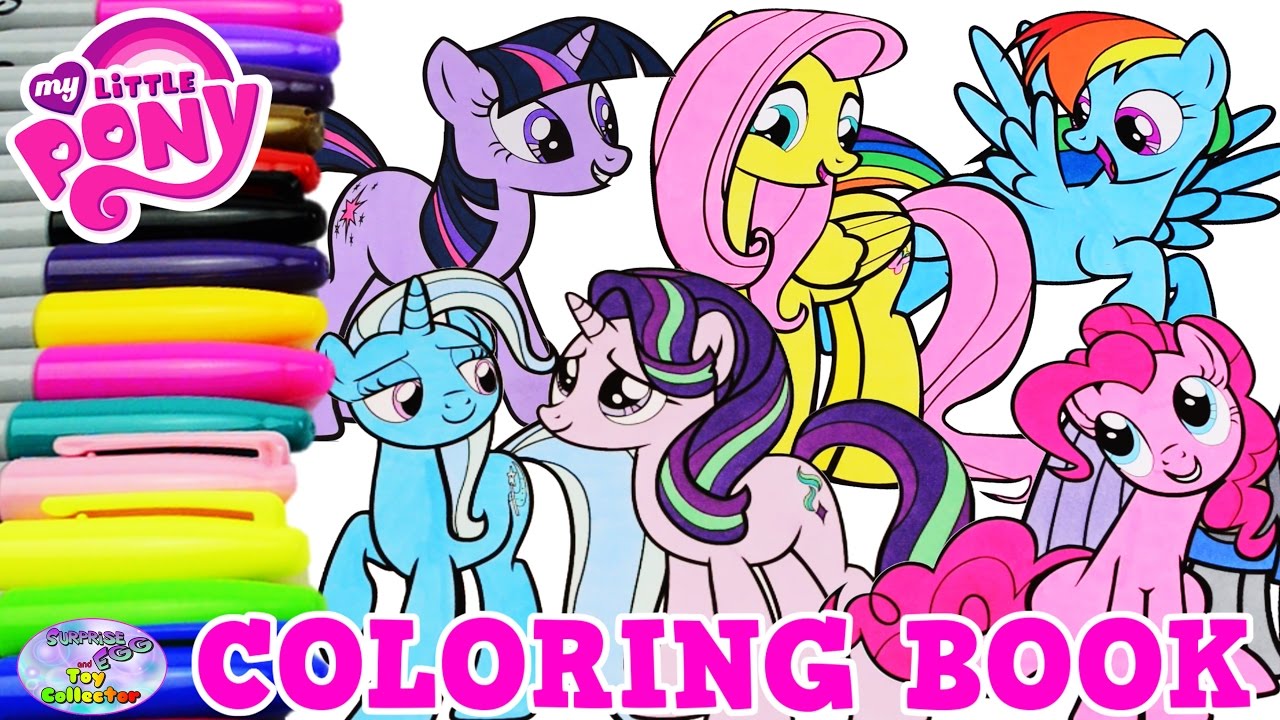 My Little Pony Coloring Book Compilation Mane 6 Episode MLP Surprise ...