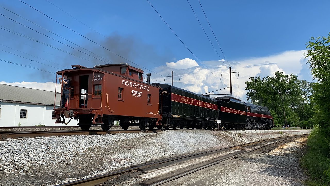 Norfolk & Western Class J #611 In-Cab Experiences @ Strasburg Rail Road (6/4/21) - YouTube