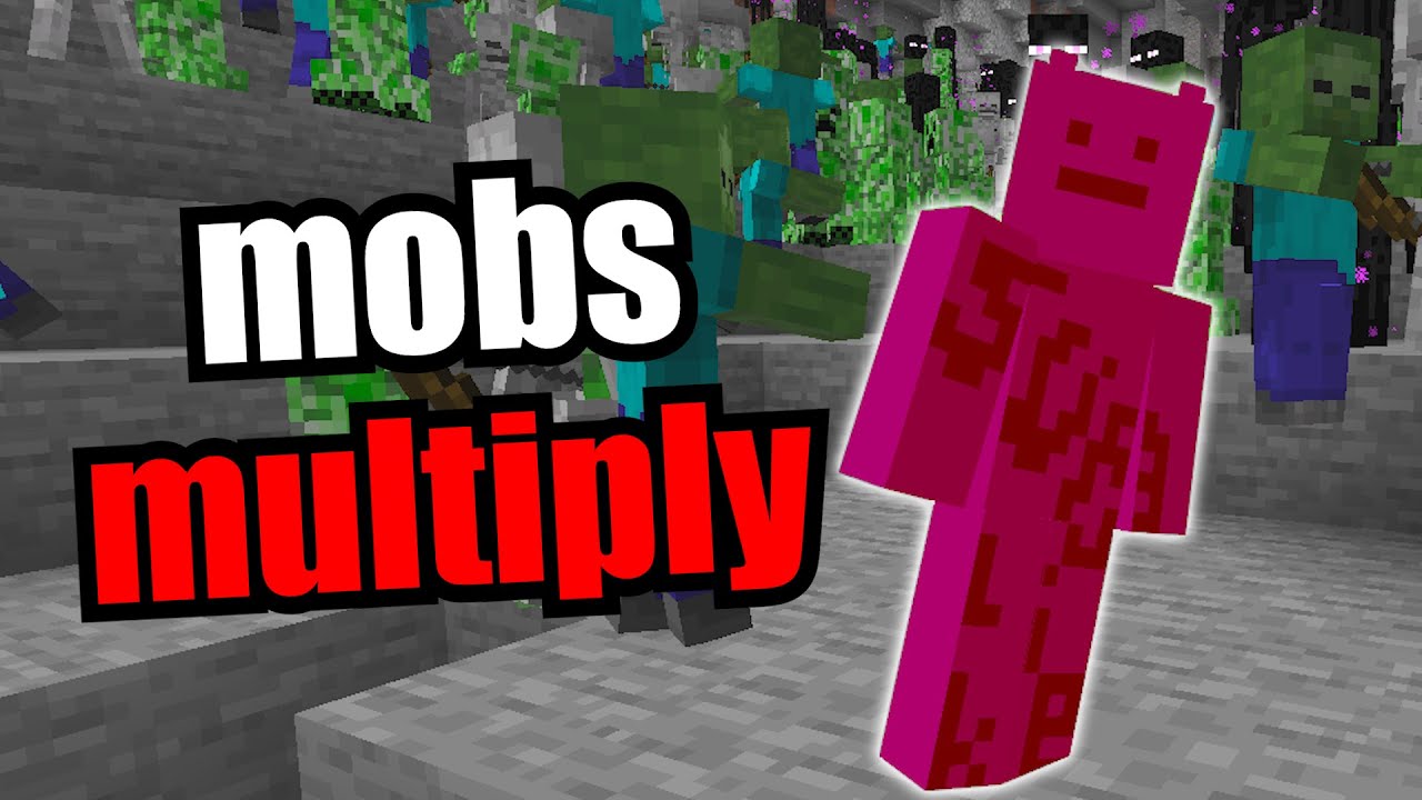 Hardcore Minecraft but if a mob hits me 10 more spawn... - YouTube