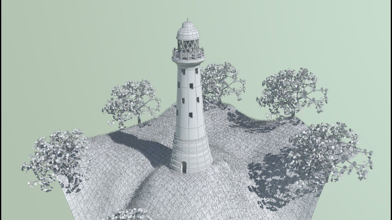 Houdini Procedural Lighthouse - YouTube