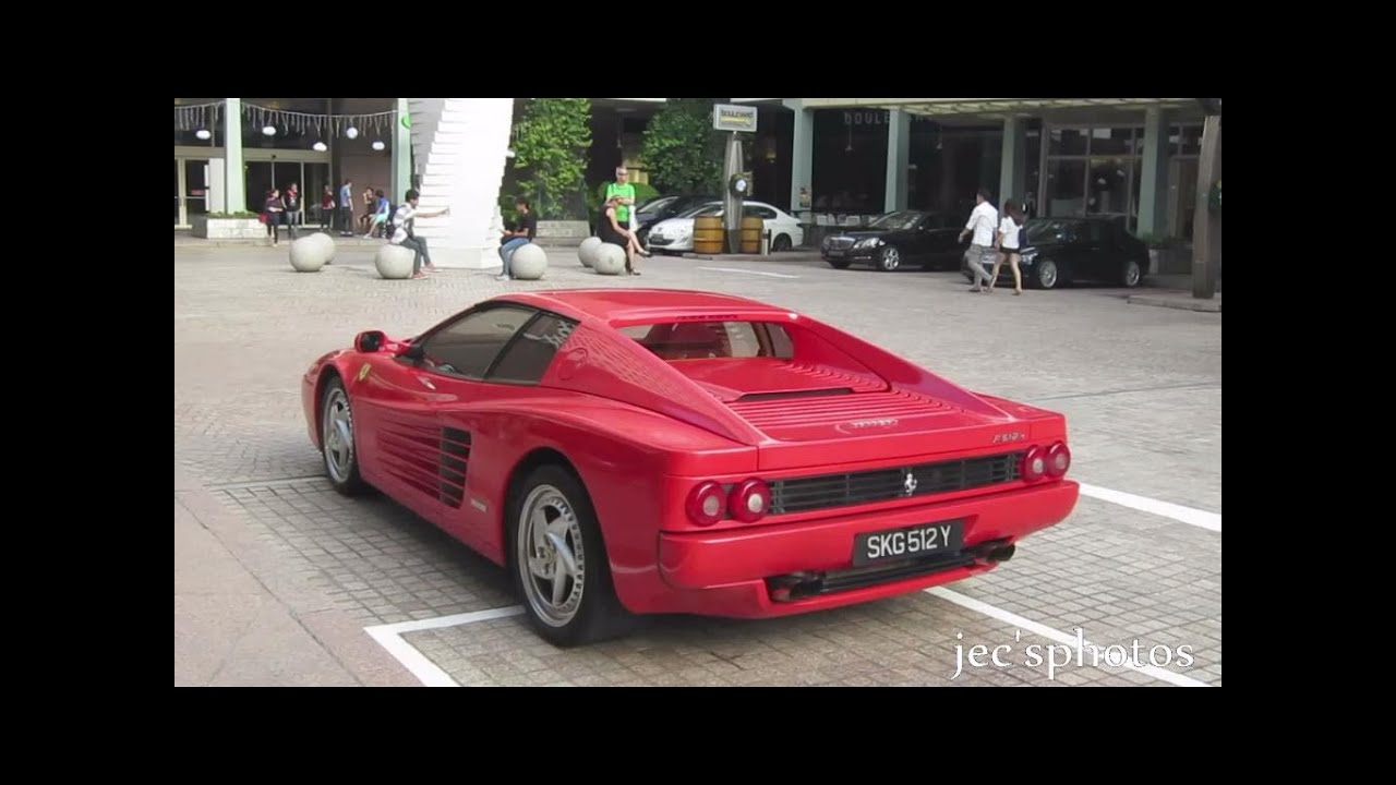 This Ferrari Testarossa was Converted into an F512M! Millenia Walk ...
