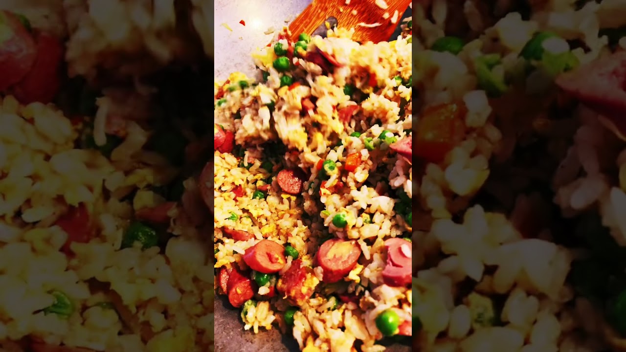 Fried your Rice with Vienna Sausages || Easy Cook #shorts #friedrice # ...