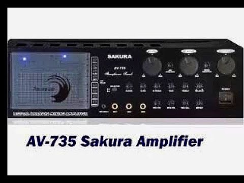 SAKURA AV-735 AMPLIFIER - YouTube