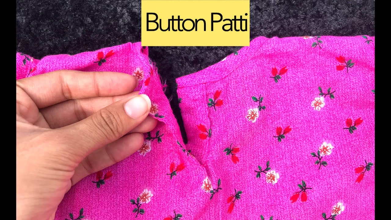 Button Patti Kaise Banate Hain | How To Make Frock Back Neck Easy ...