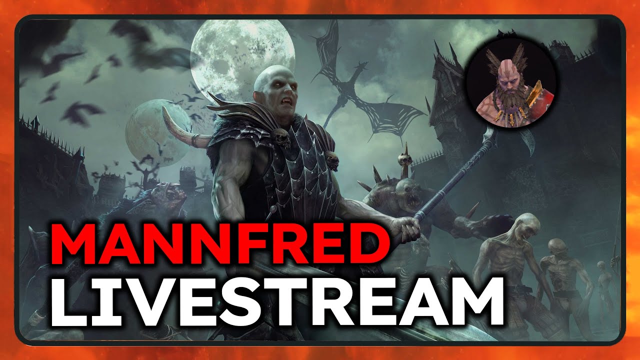 Mannfred von Carstein livestream - Total war Warhammer 3 - YouTube