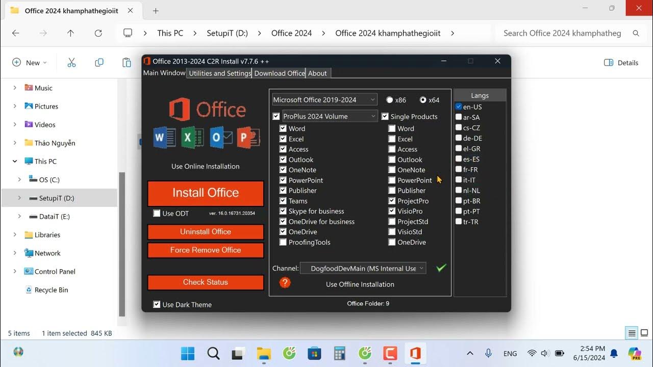 How to Install Office 2024 free - YouTube