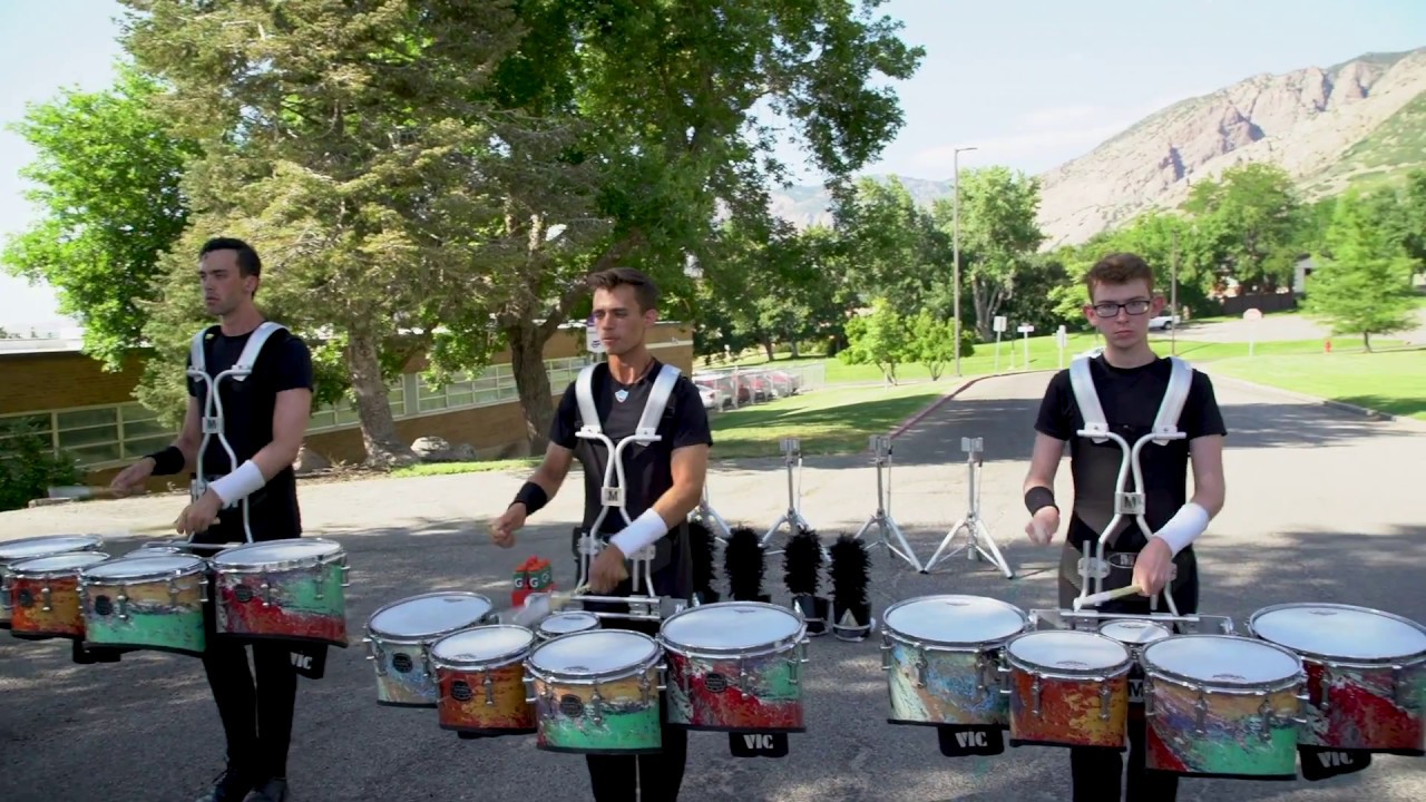 DCI In the Lot: Columbians Drum Line - YouTube