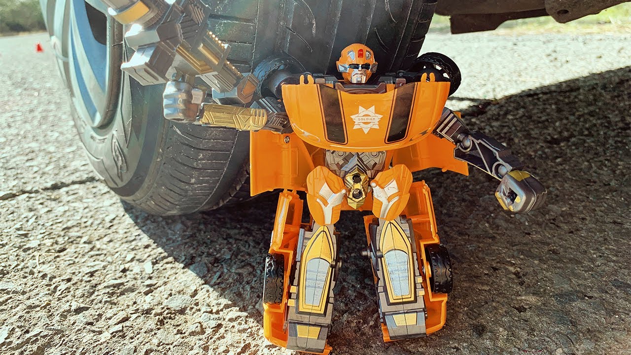 Experiment Car vs Transformers! Crushing crunchy & soft things by car ...