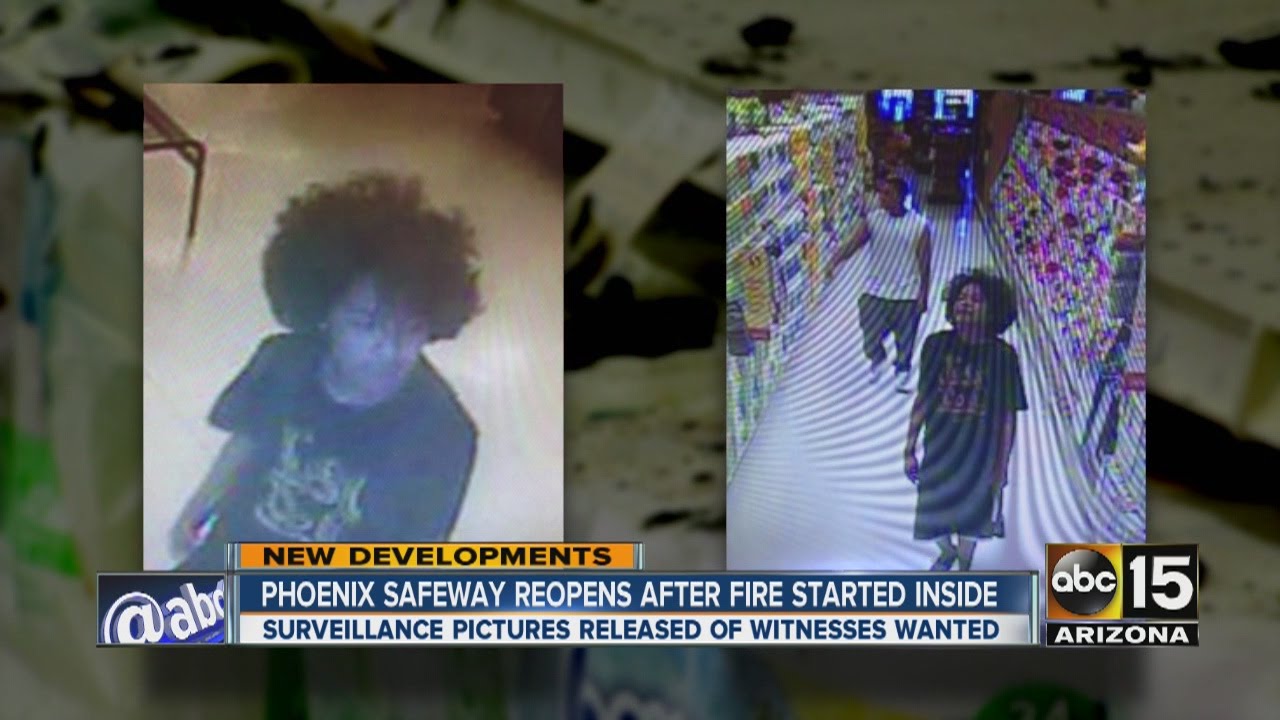 Phoenix Safeway reopens after fire started inside - YouTube