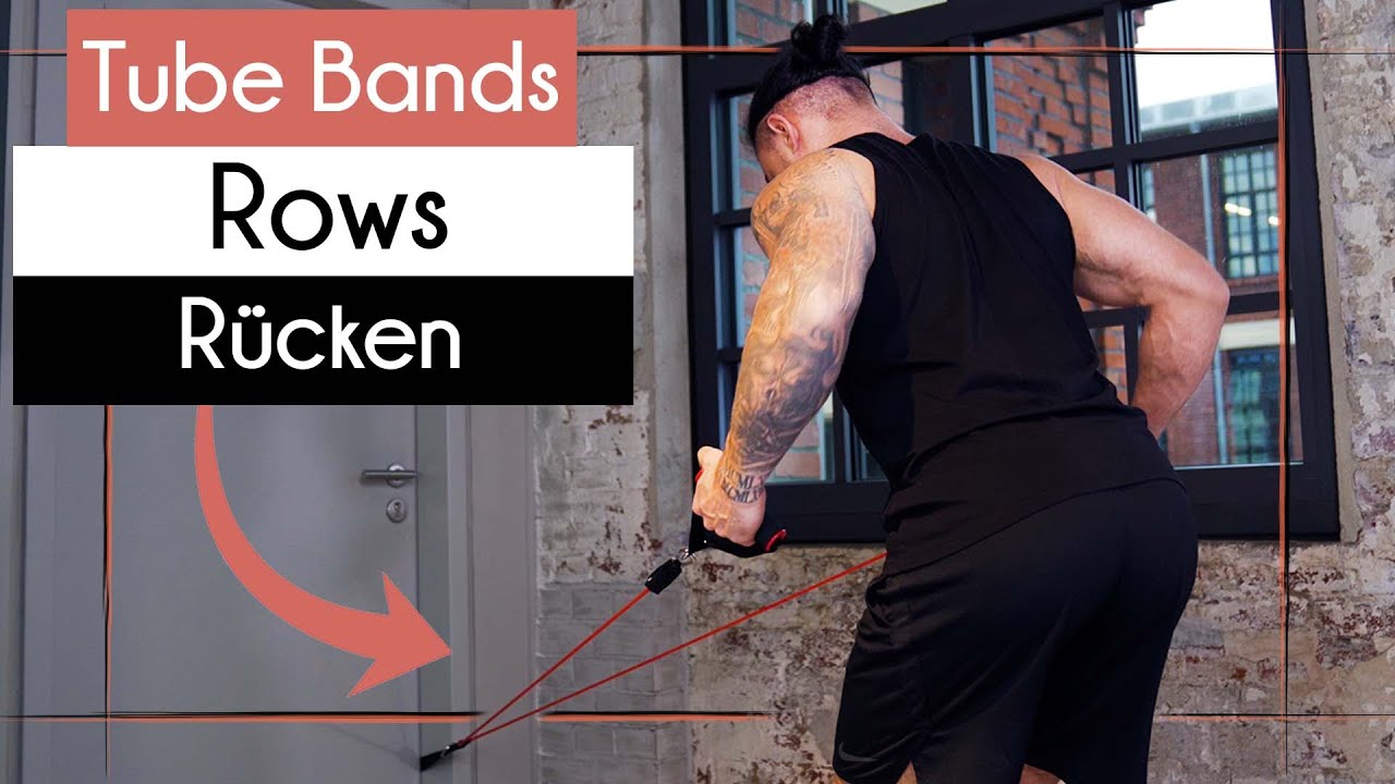 Latissimus zuhause trainieren - Rudern mit den Tube Bands | PULSUS fit ...