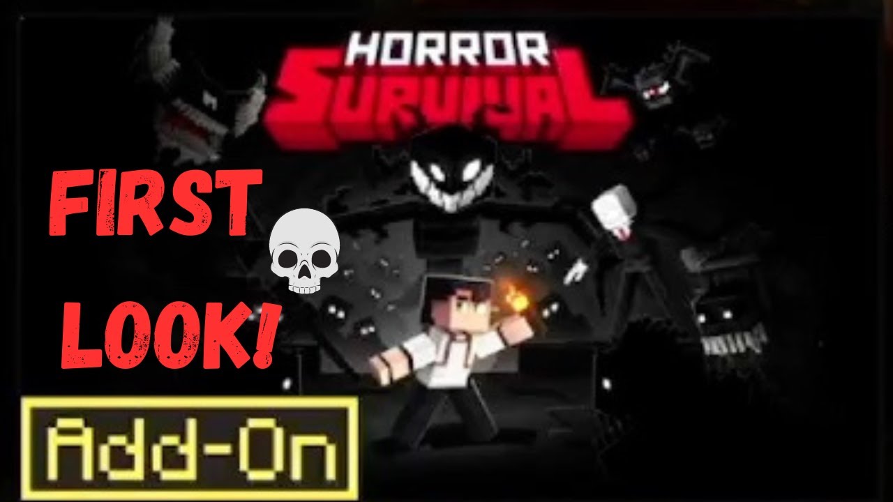 FIRST LOOK! Minecraft HORROR Survival Add-On - YouTube