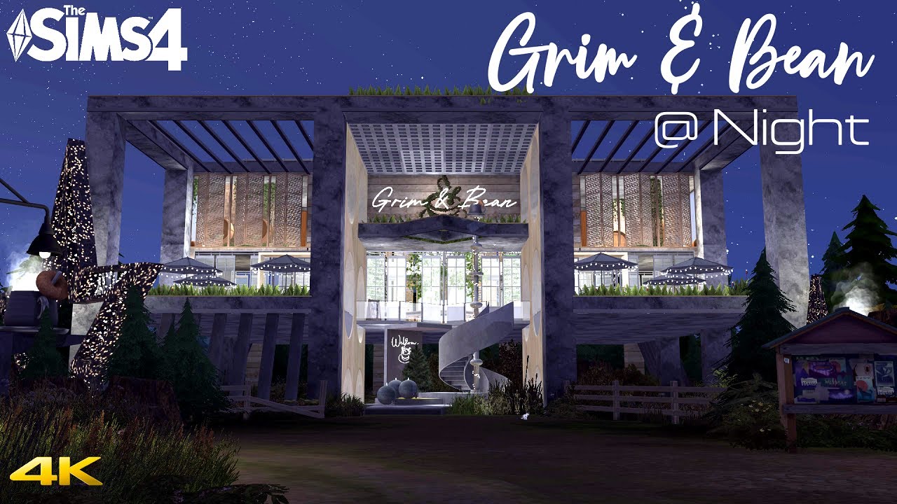 Sims 4 | Grim & Bean at Night🌜Luxury Tour | #sims4 #thesims4 - YouTube