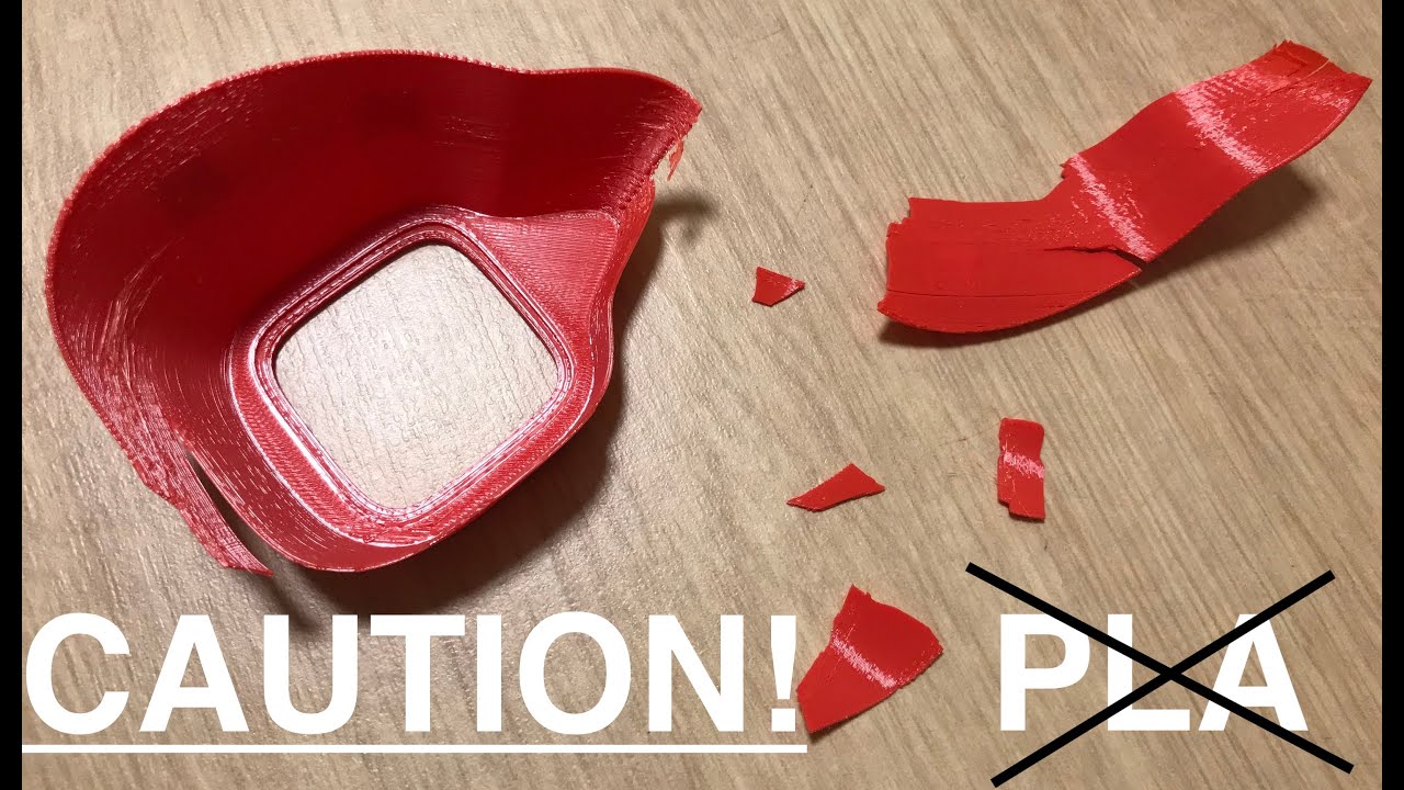 CAUTION! 3D Printed PLA face mask. Watch this before you wear or print ...